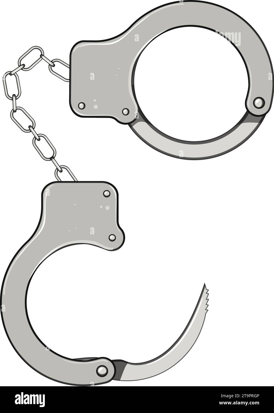 law handcuffs cartoon vector illustration Stock Vector Image & Art - Alamy