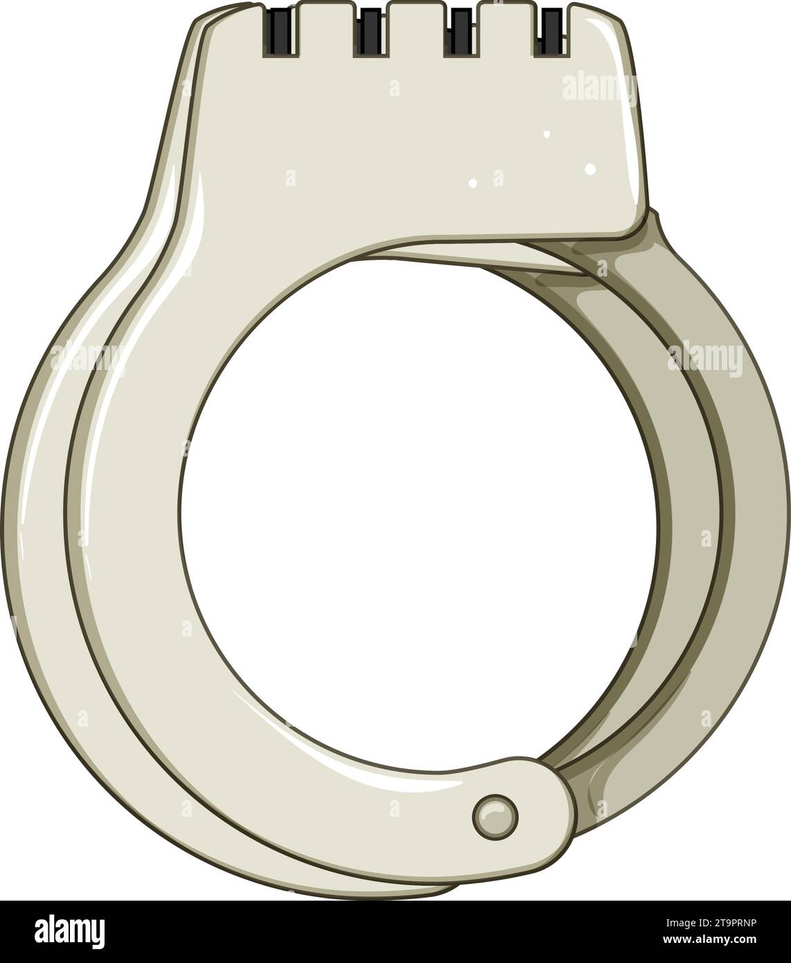 prison handcuffs cartoon vector illustration Stock Vector Image & Art ...
