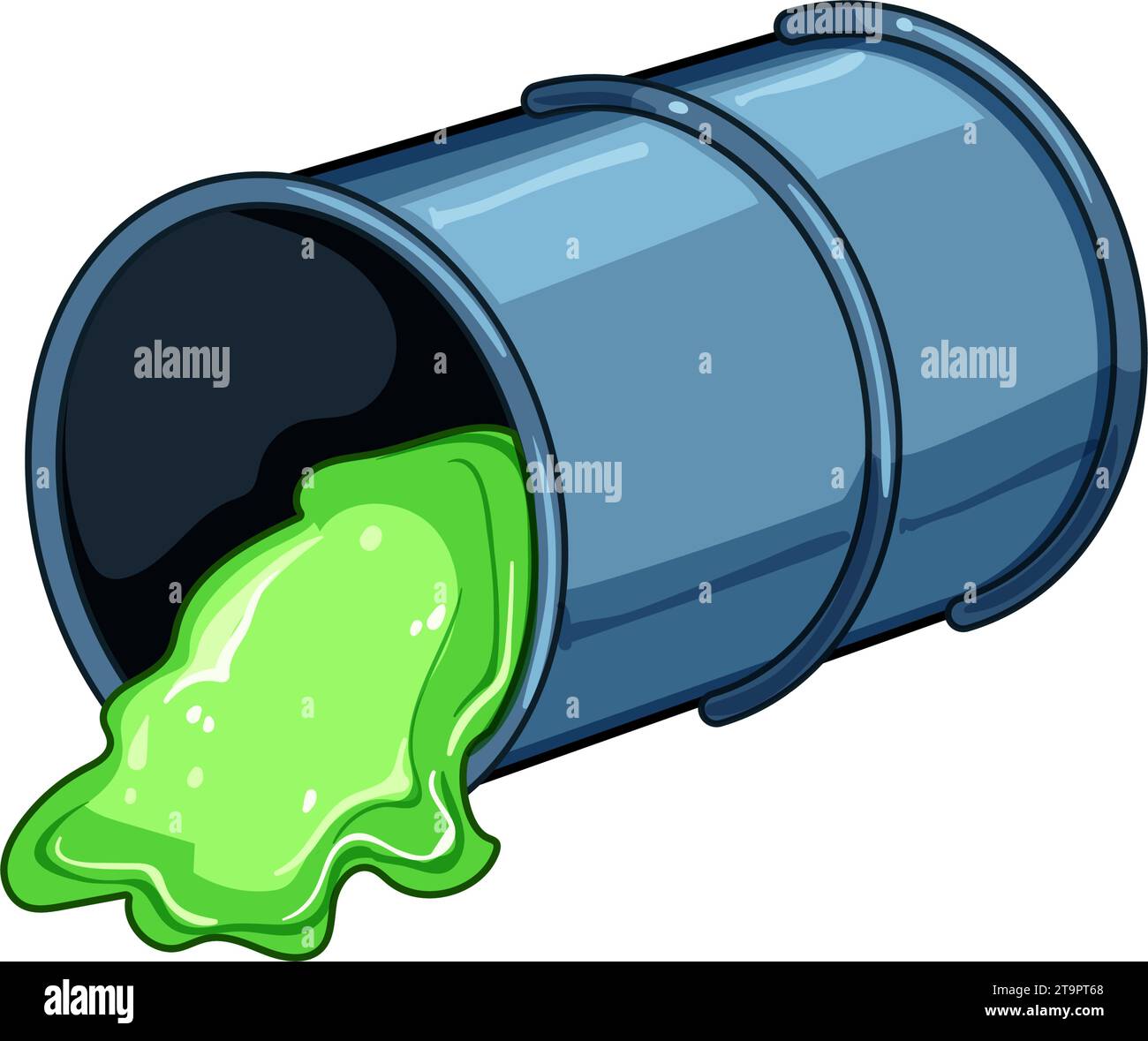 barrel hazard chemical waste cartoon vector illustration Stock Vector ...