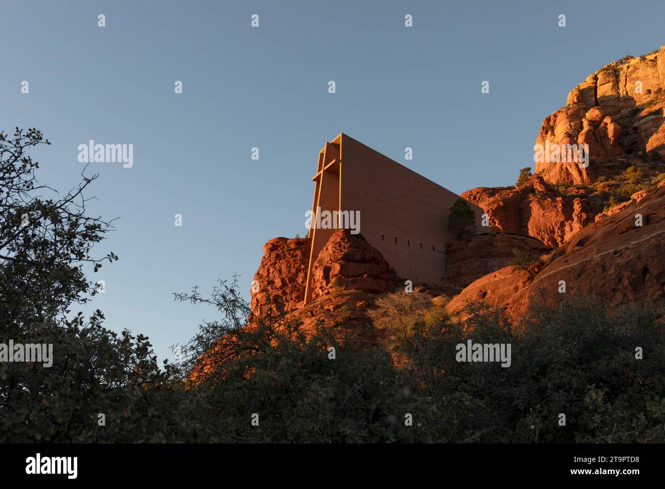 Chapel Of Holy Cross, Roman Catholic Chapel Built Into The Red Rock ...