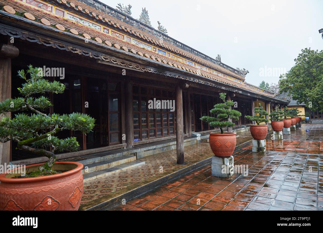 The Hue Citadel, the ancestral home of the Nguyen clan in Hue, Vietnam ...