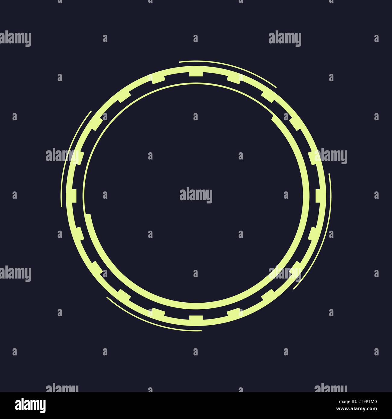 game hud round frame cartoon vector illustration Stock Vector Image ...