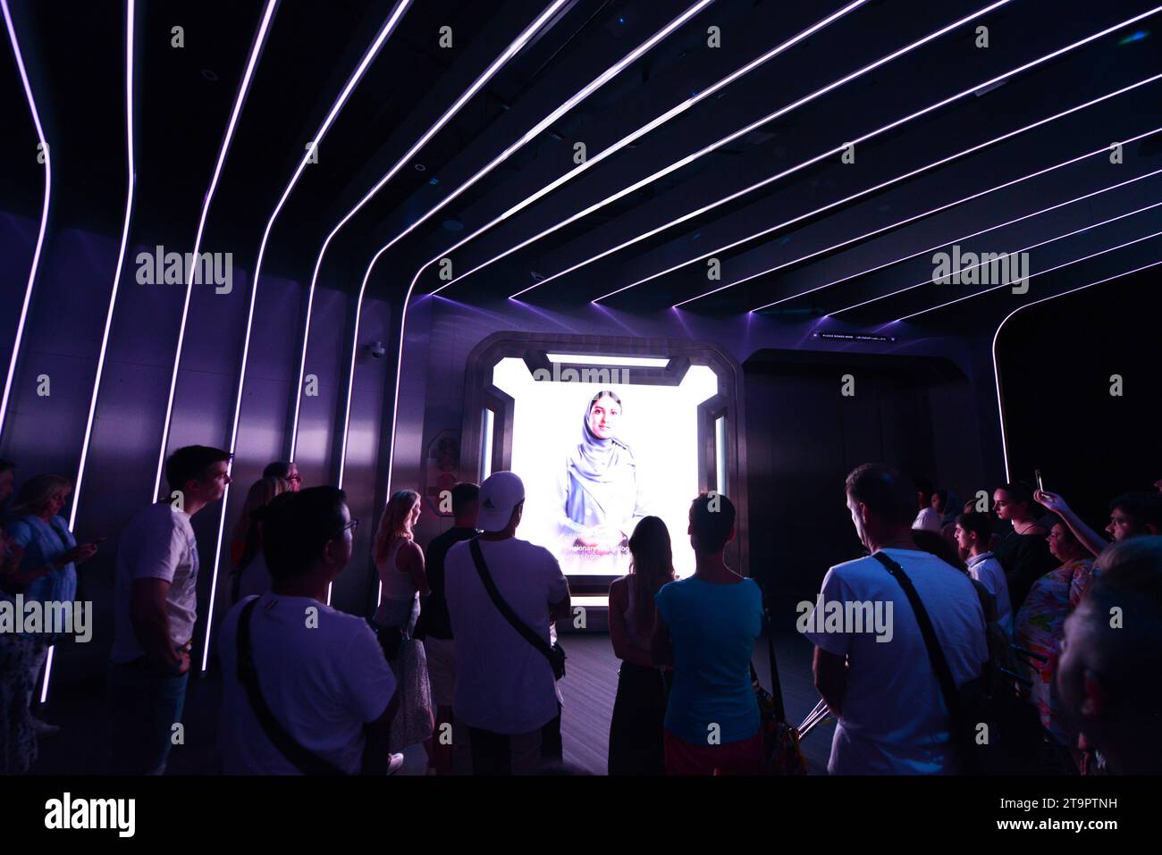 The Orbital Space Station (OSS) Hope exhibits at the Museum of the ...