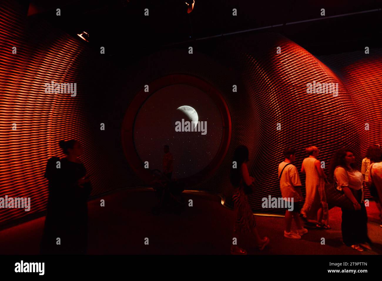 The Orbital Space Station (OSS) Hope exhibits at the Museum of the ...