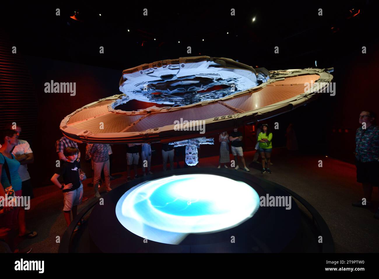 The Orbital Space Station (OSS) Hope exhibits at the Museum of the ...