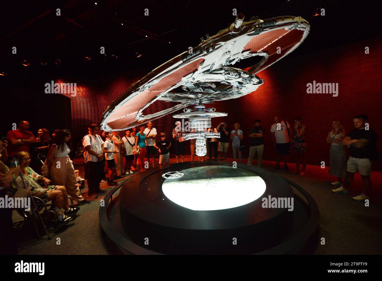 The Orbital Space Station (OSS) Hope exhibits at the Museum of the ...