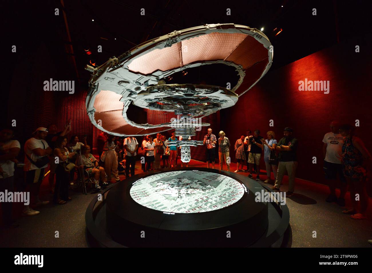 The Orbital Space Station (OSS) Hope exhibits at the Museum of the ...