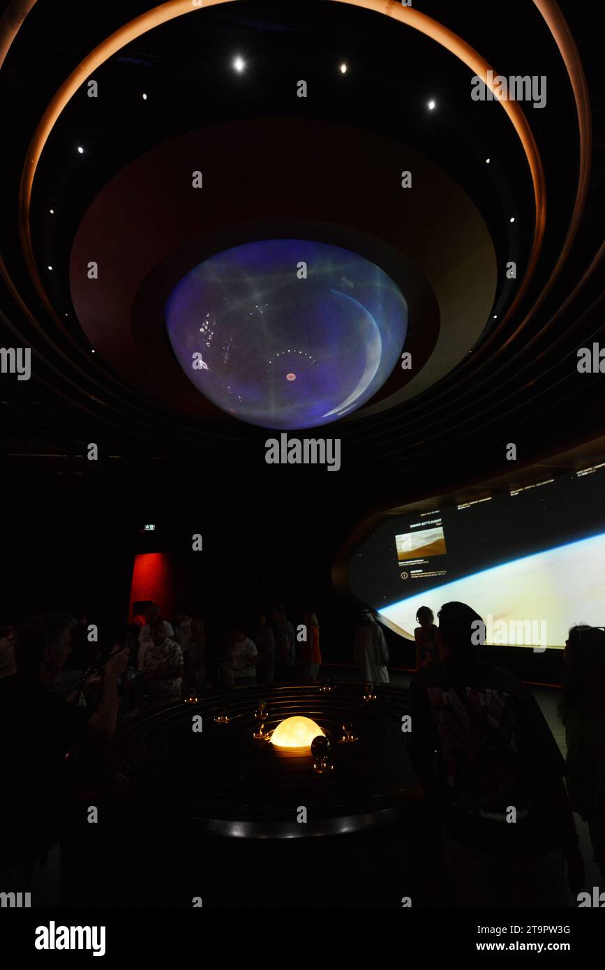 The Orbital Space Station (OSS) Hope exhibits at the Museum of the ...