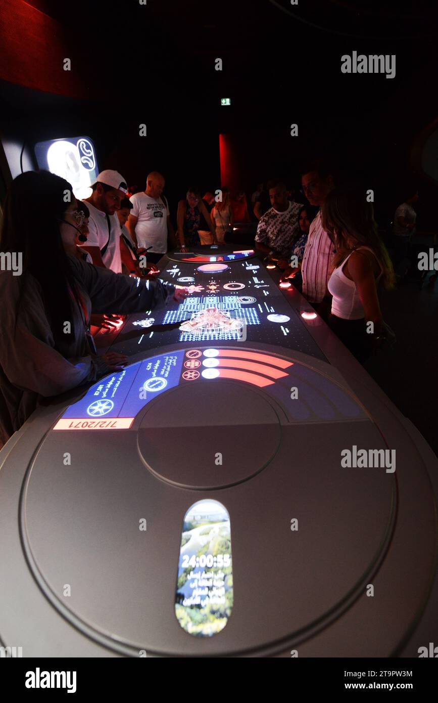 The Orbital Space Station (OSS) Hope exhibits at the Museum of the ...