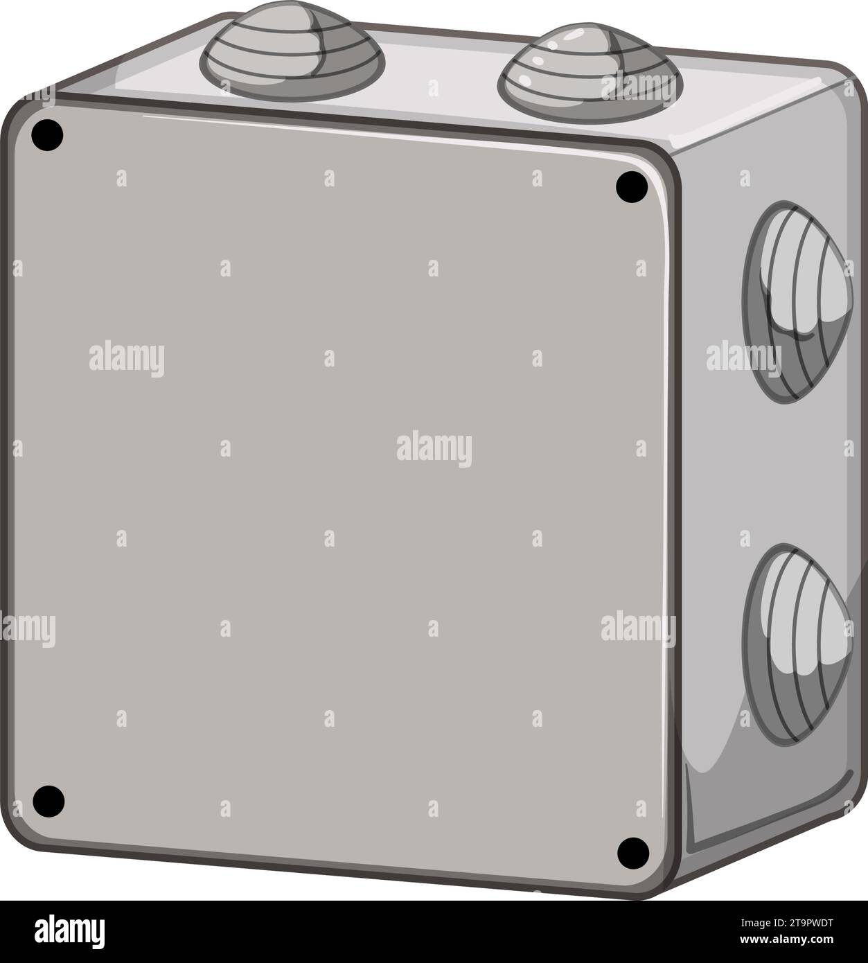 switch junction box cartoon vector illustration Stock Vector Image ...