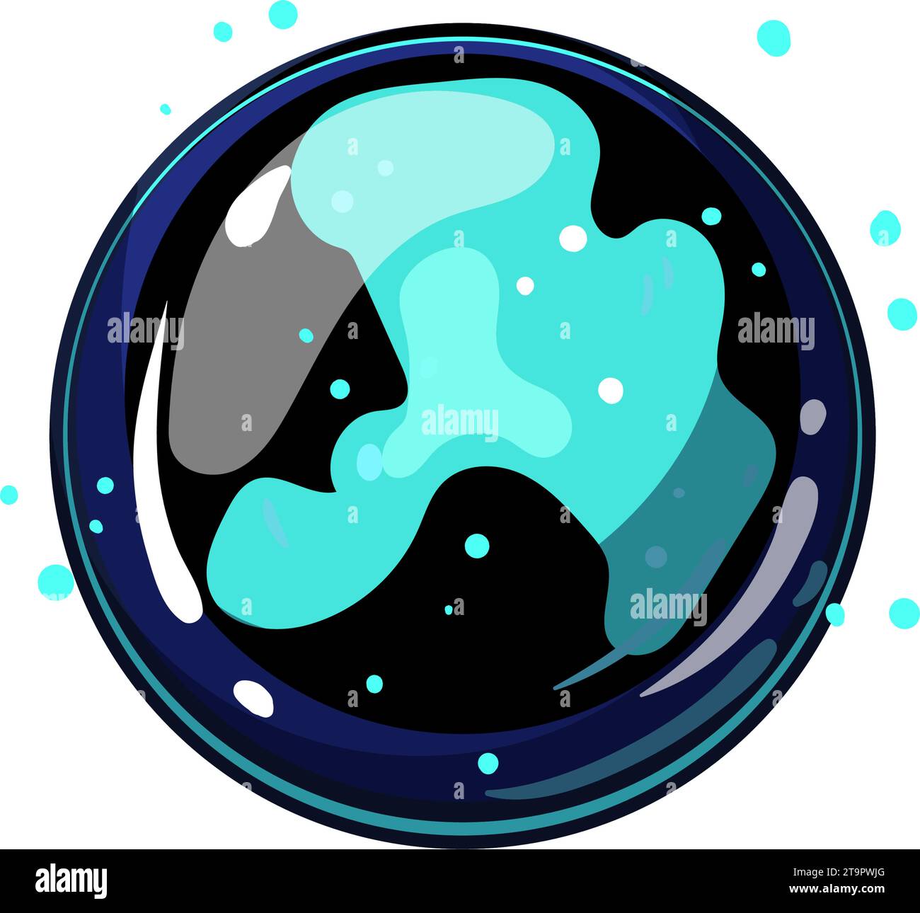 globe magic ball sphere cartoon vector illustration Stock Vector Image ...