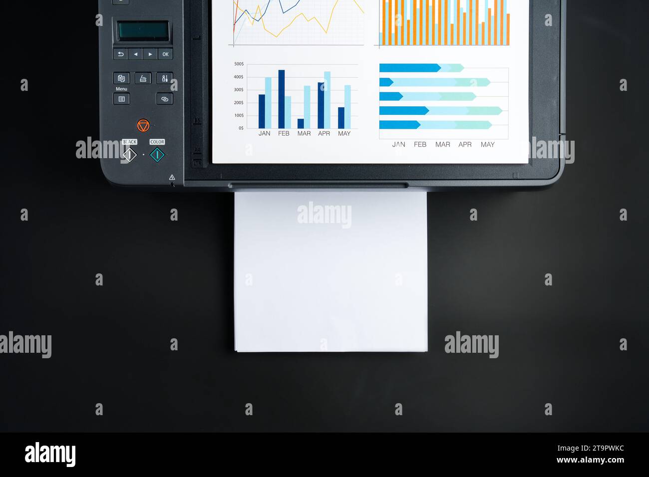 Printing document on printer close hi-res stock photography and images ...