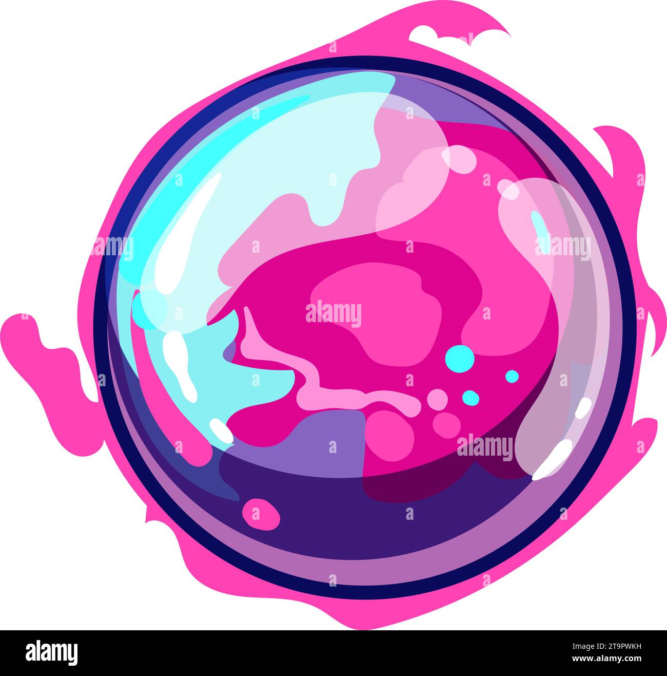 realistic magic ball sphere cartoon vector illustration Stock Vector ...