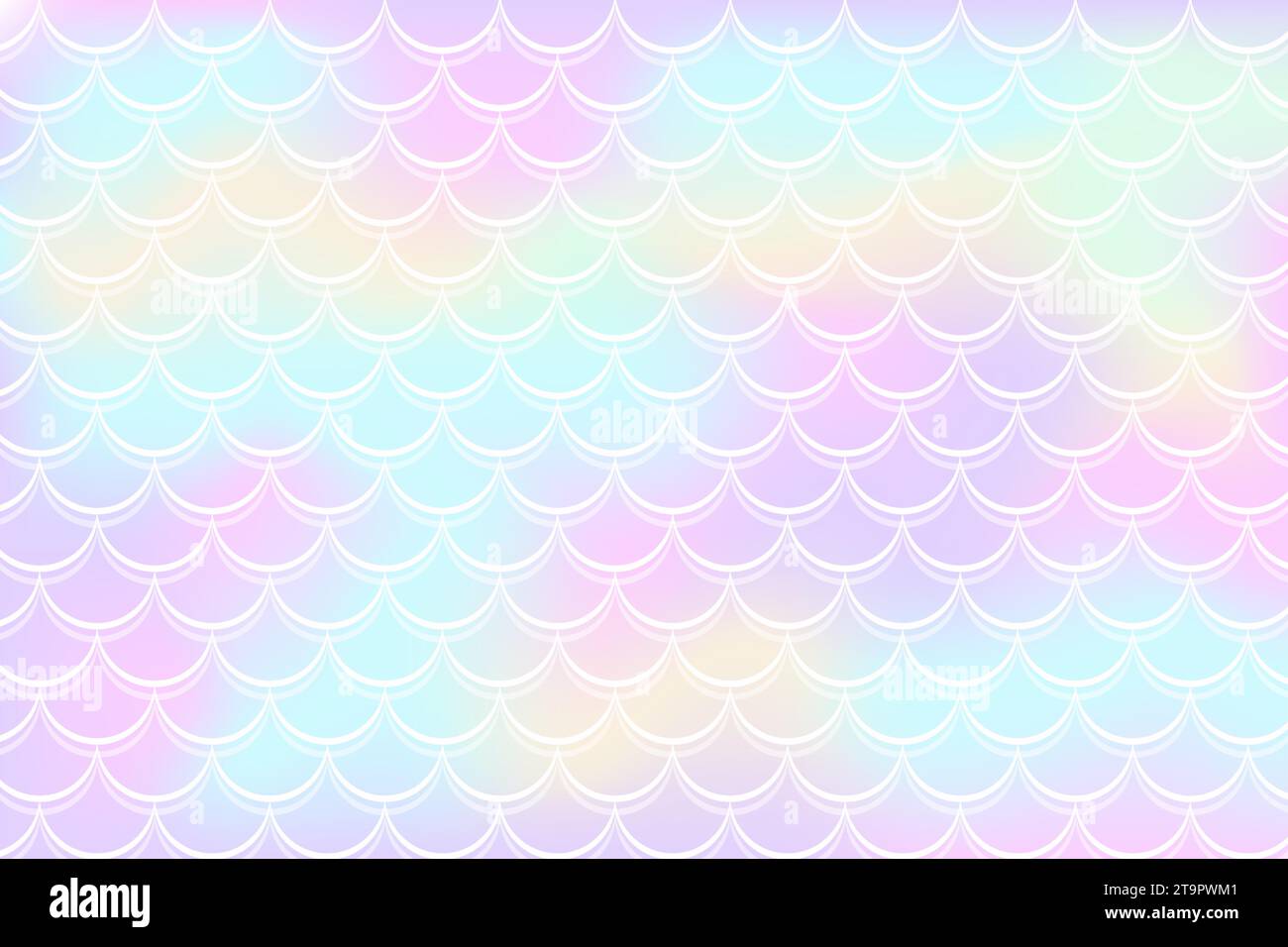 Holographic rainbow background with mermaid scales. A pattern with a ...