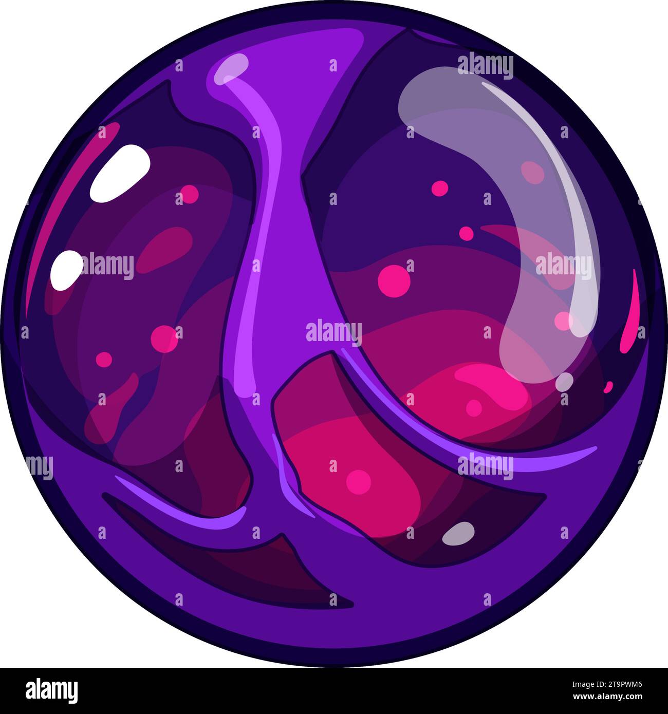 energy magic ball sphere cartoon vector illustration Stock Vector Image ...