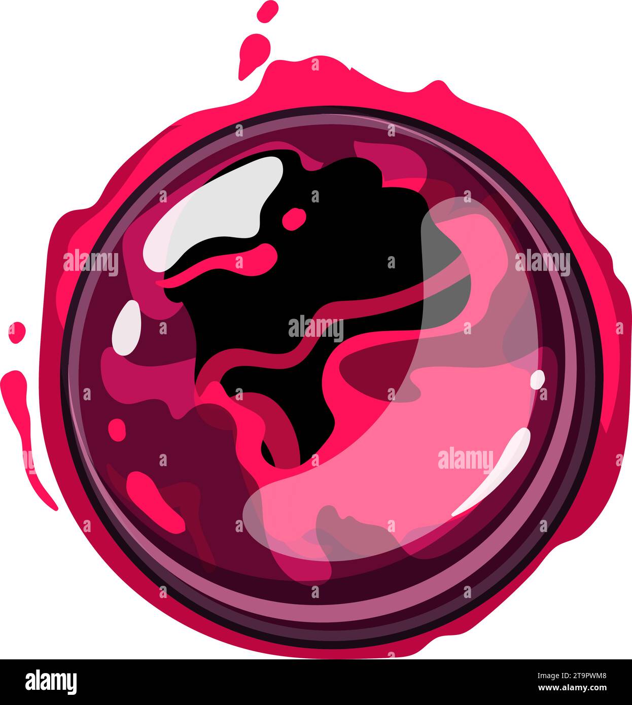 effect magic ball sphere cartoon vector illustration Stock Vector Image ...