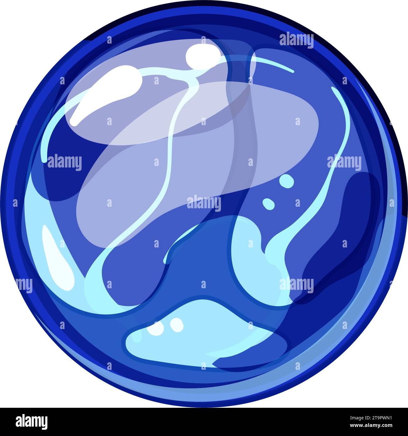 abstract magic ball sphere cartoon vector illustration Stock Vector ...