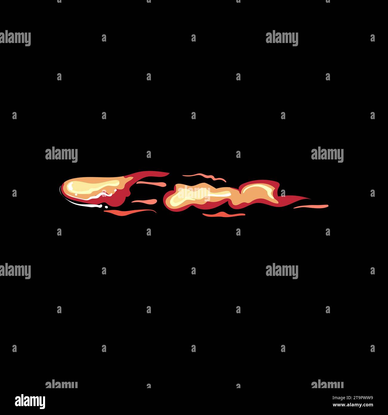 flare magic energy cartoon vector illustration Stock Vector Image & Art ...