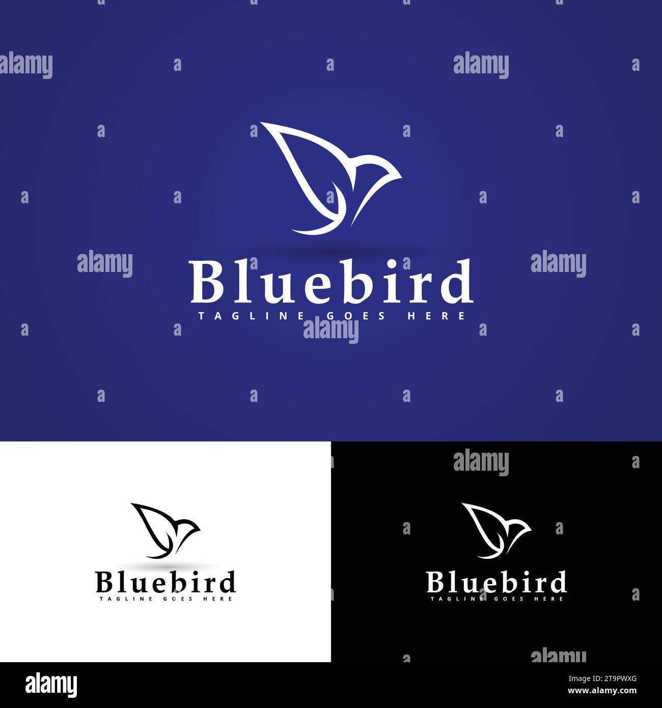 Falcon Bird Logo abstract design vector template. Flying Eagle logotype ...