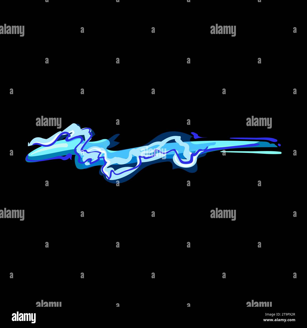 particle magic energy cartoon vector illustration Stock Vector Image ...