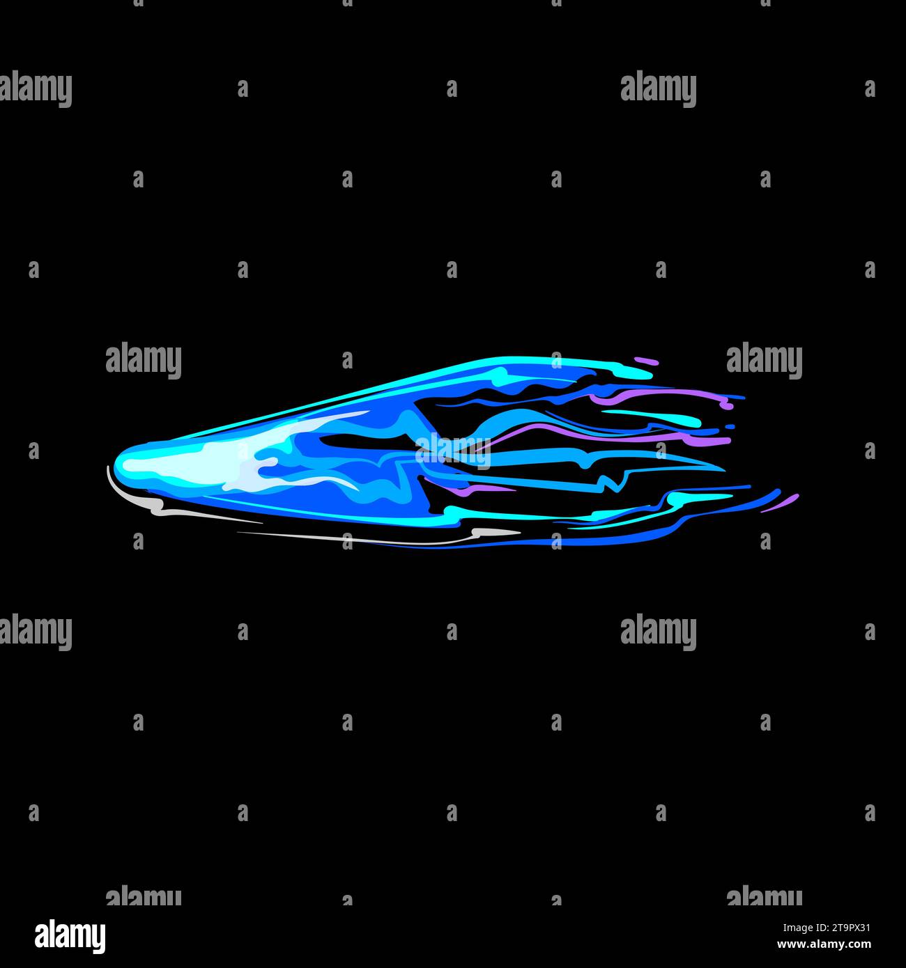 burst magic energy cartoon vector illustration Stock Vector Image & Art ...