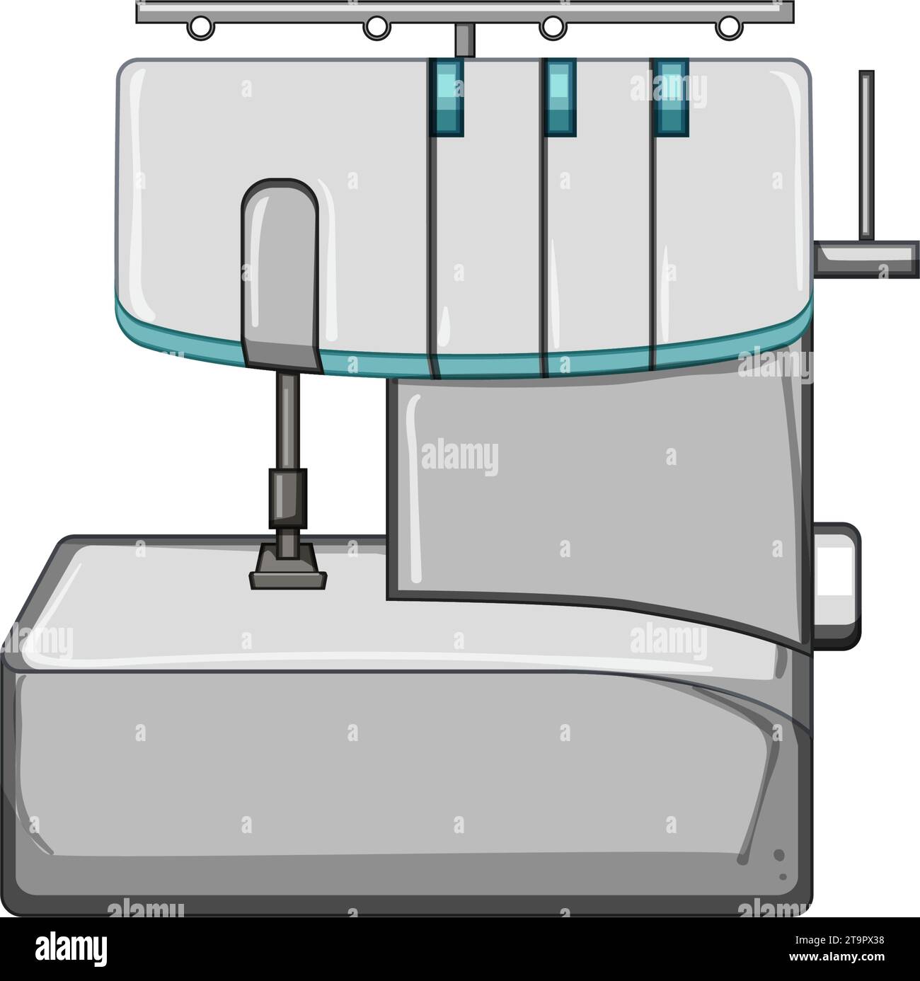 sewing overlock cartoon vector illustration Stock Vector Image & Art ...