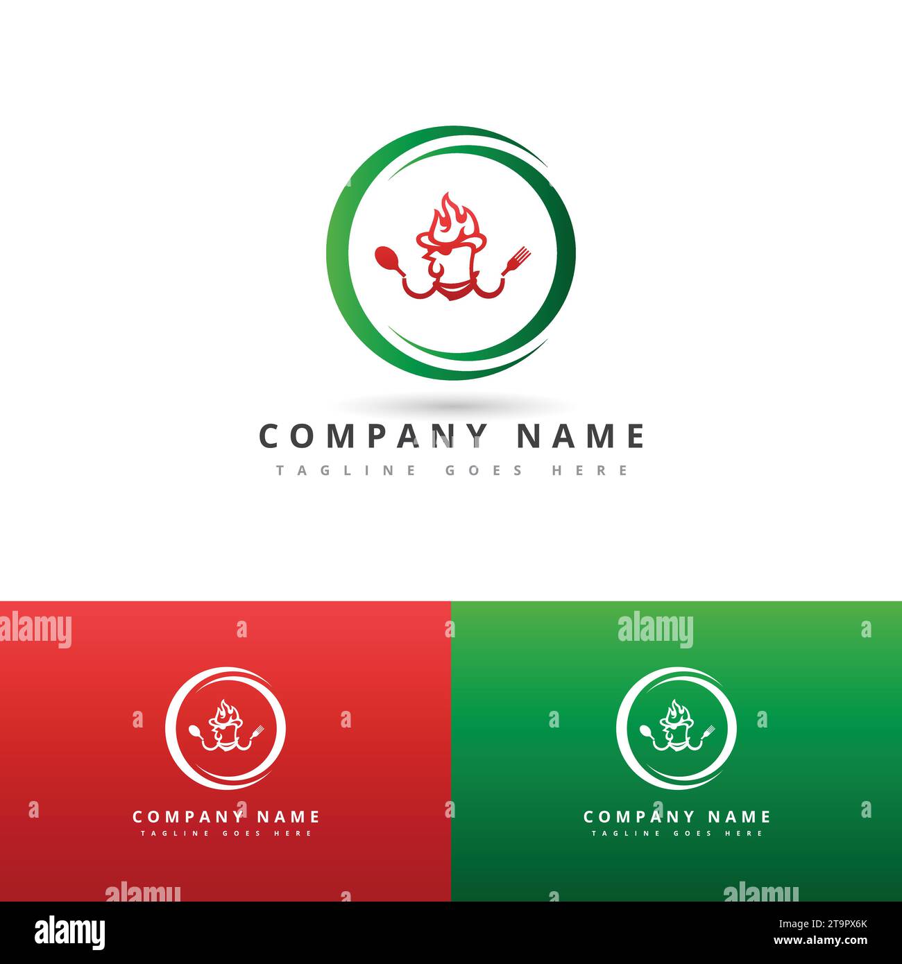 Roster Food Logo Design Roster with Fork and Chef Cap Cooking Logo ...
