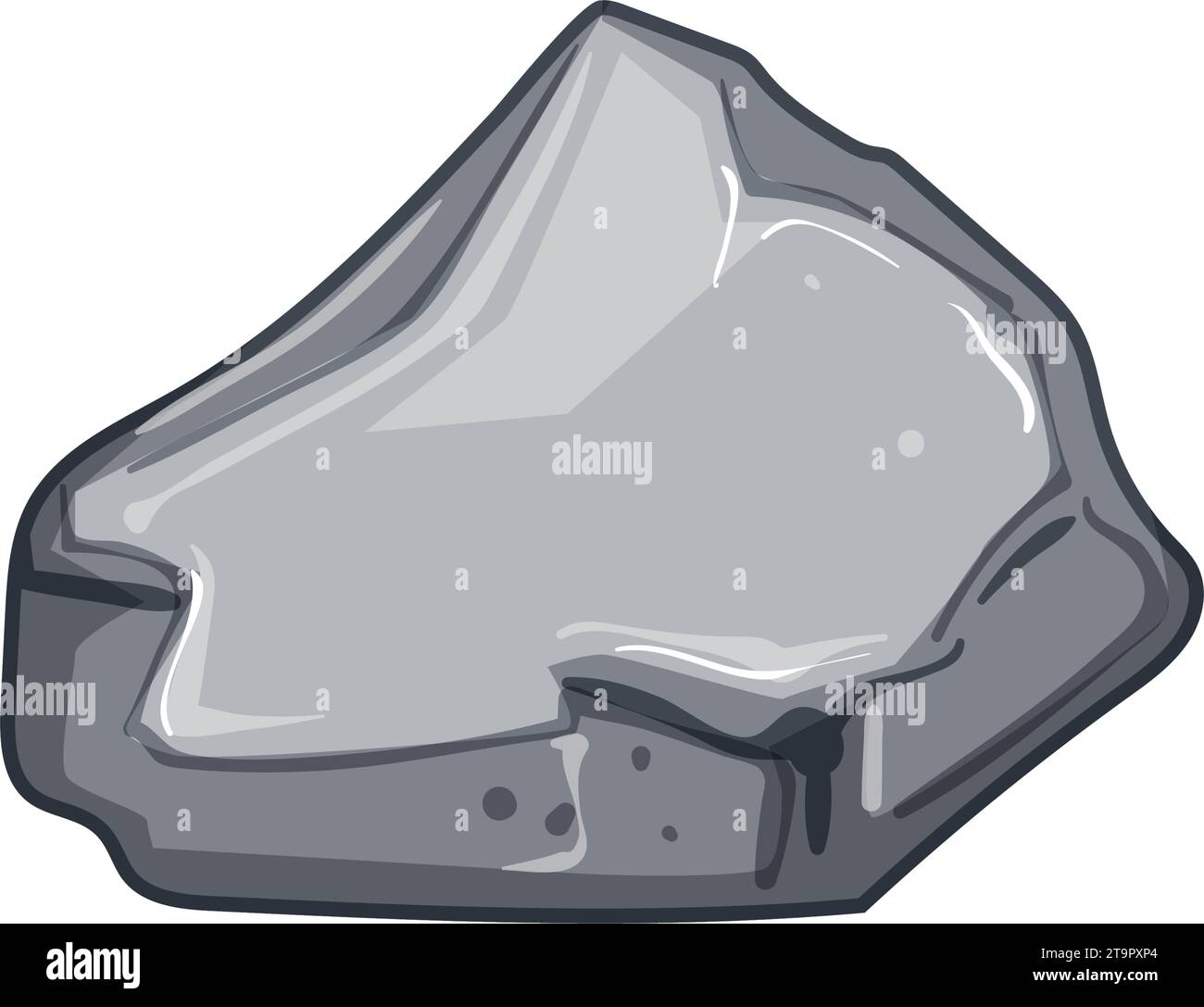 nature pebble stone cartoon vector illustration Stock Vector Image ...