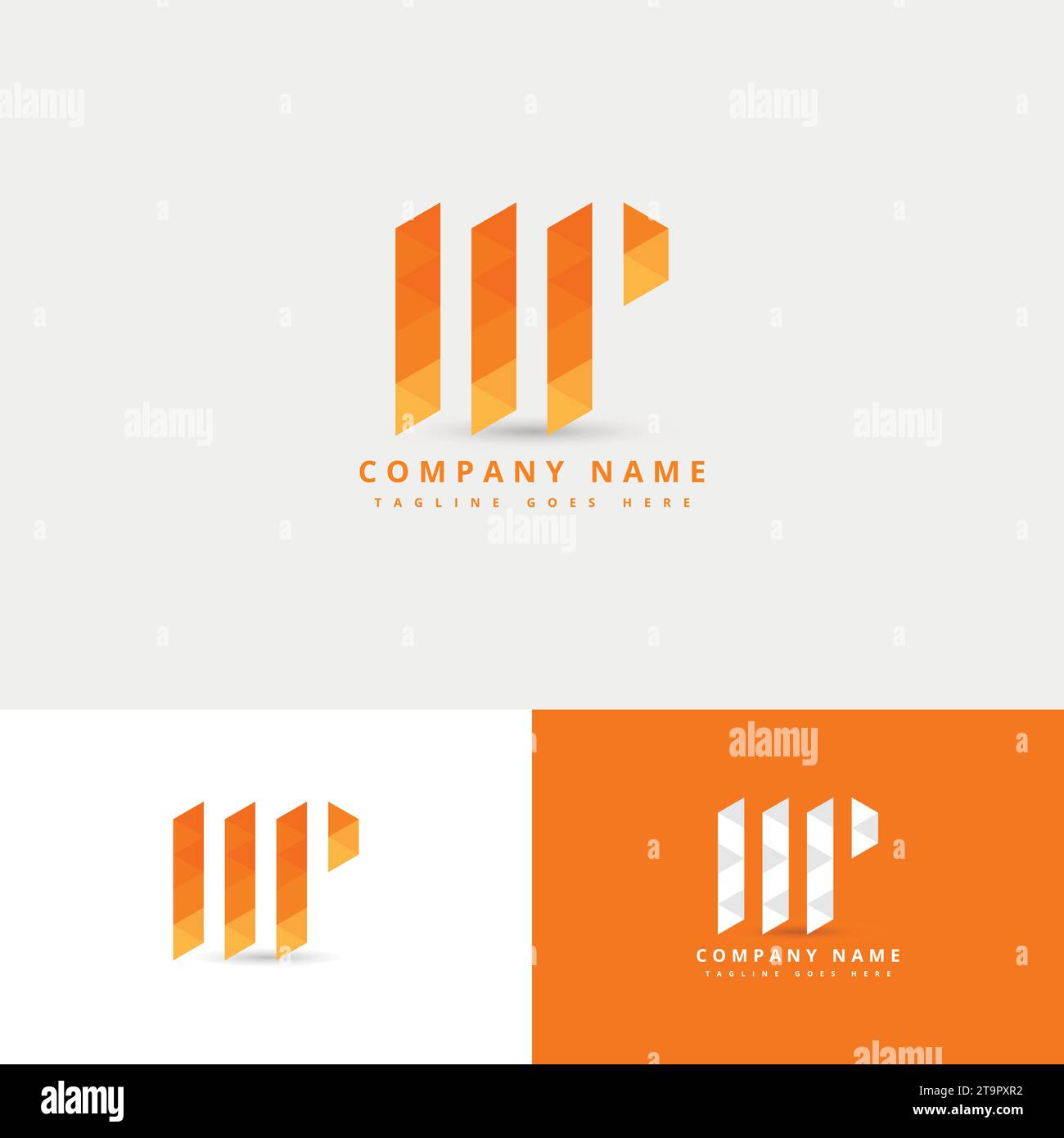 Initial Letter M P Linked Lowercase Logo Icon Design Template Element ...