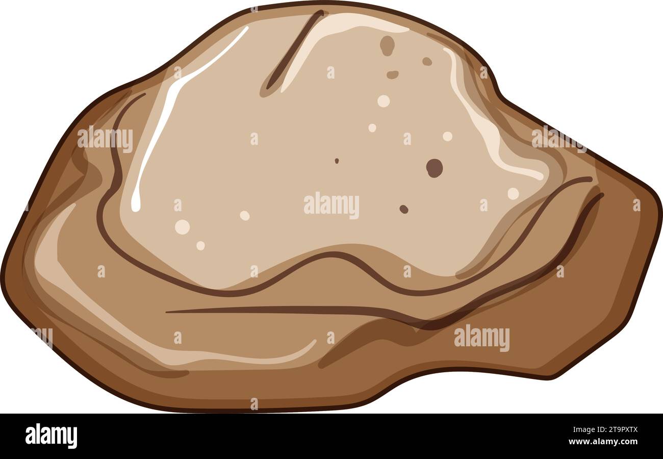 gravel pebble stone cartoon vector illustration Stock Vector Image ...