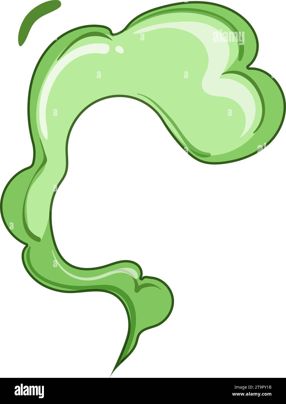 unpleasant smell fart cartoon vector illustration Stock Vector Image ...