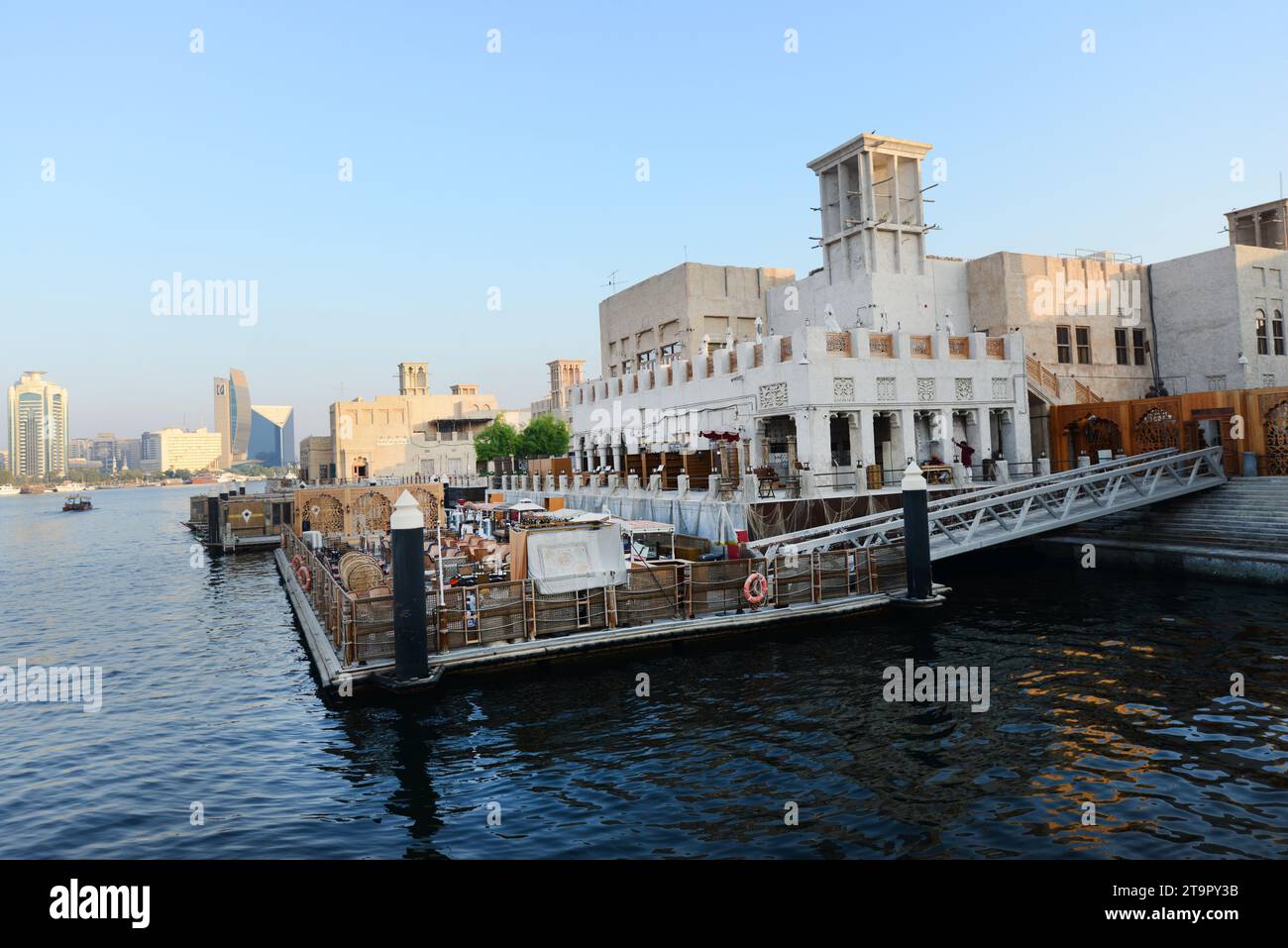 Walking through the streets of Old Dubai by the Dubai Creek. Dubai, UAE ...