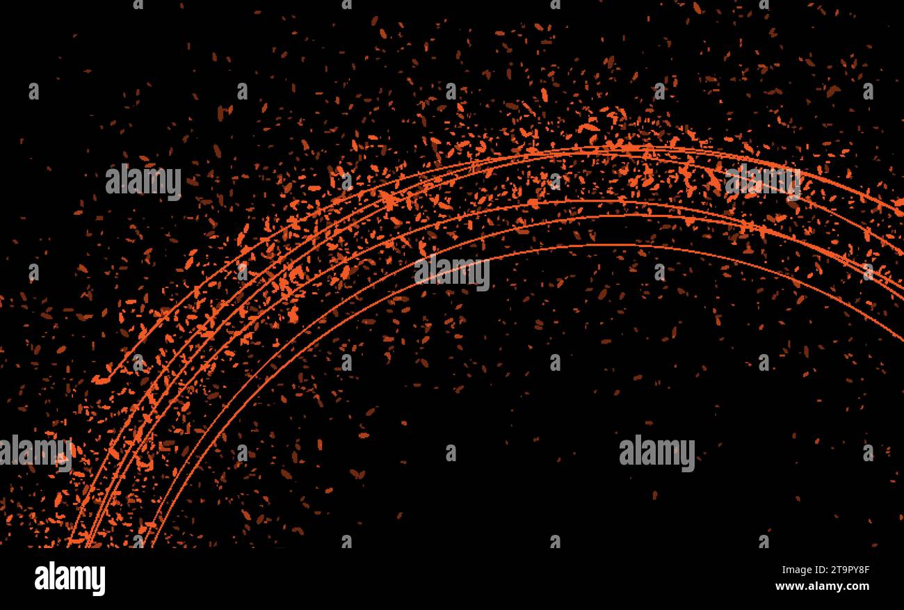 Hi-tech minimal futuristic background with round lines and grunge ...