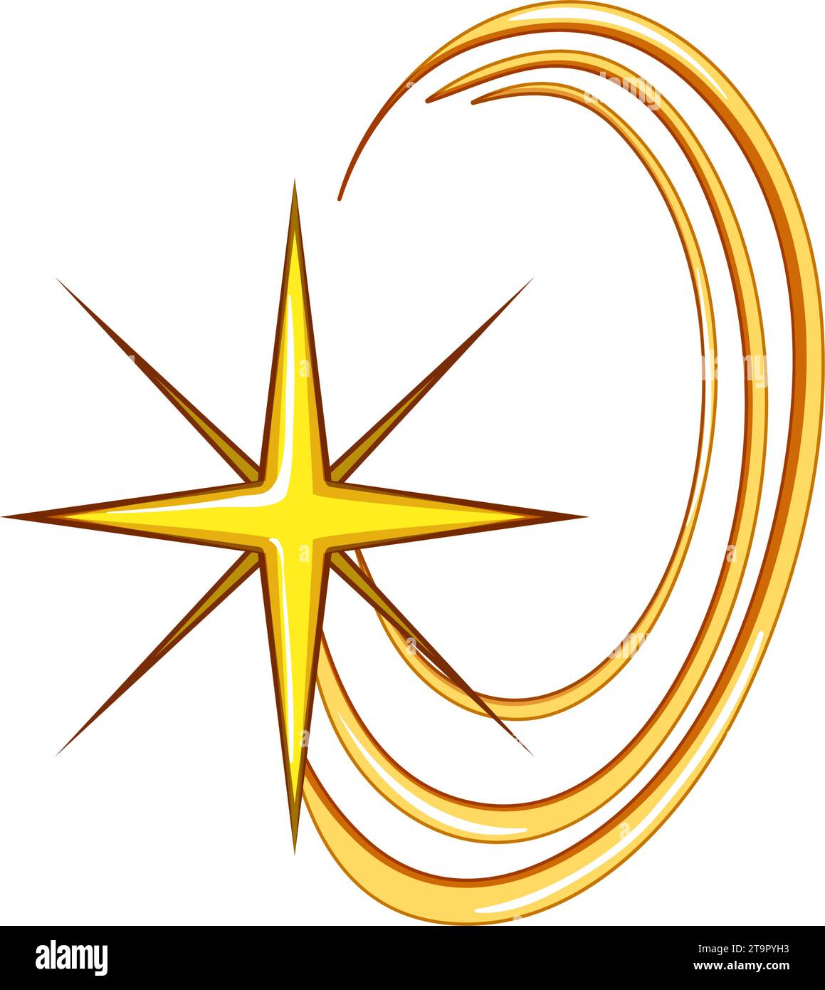 meteorite star shoot cartoon vector illustration Stock Vector Image ...