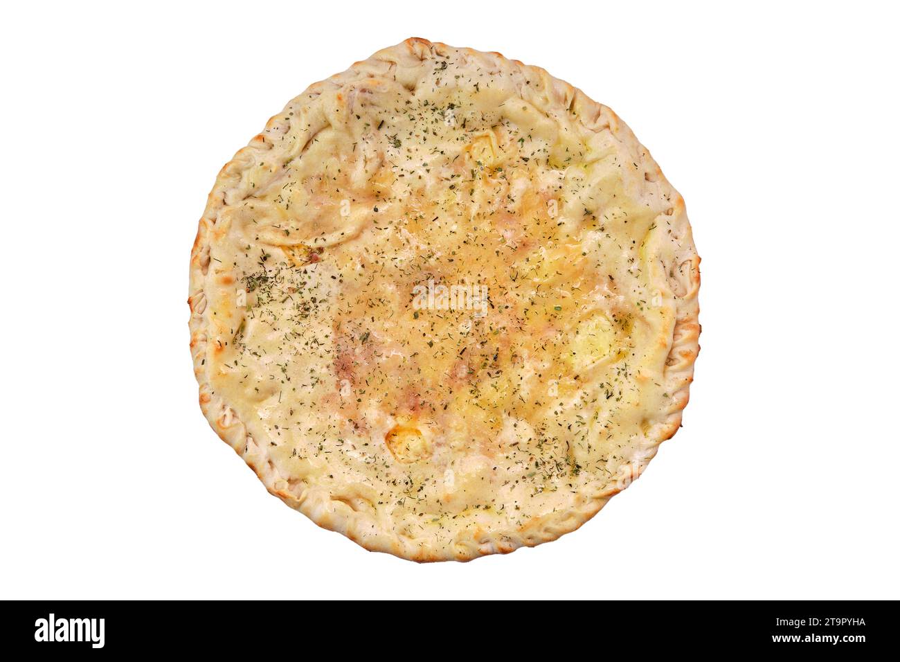 Overhead top view pizza Cut Out Stock Images & Pictures - Alamy