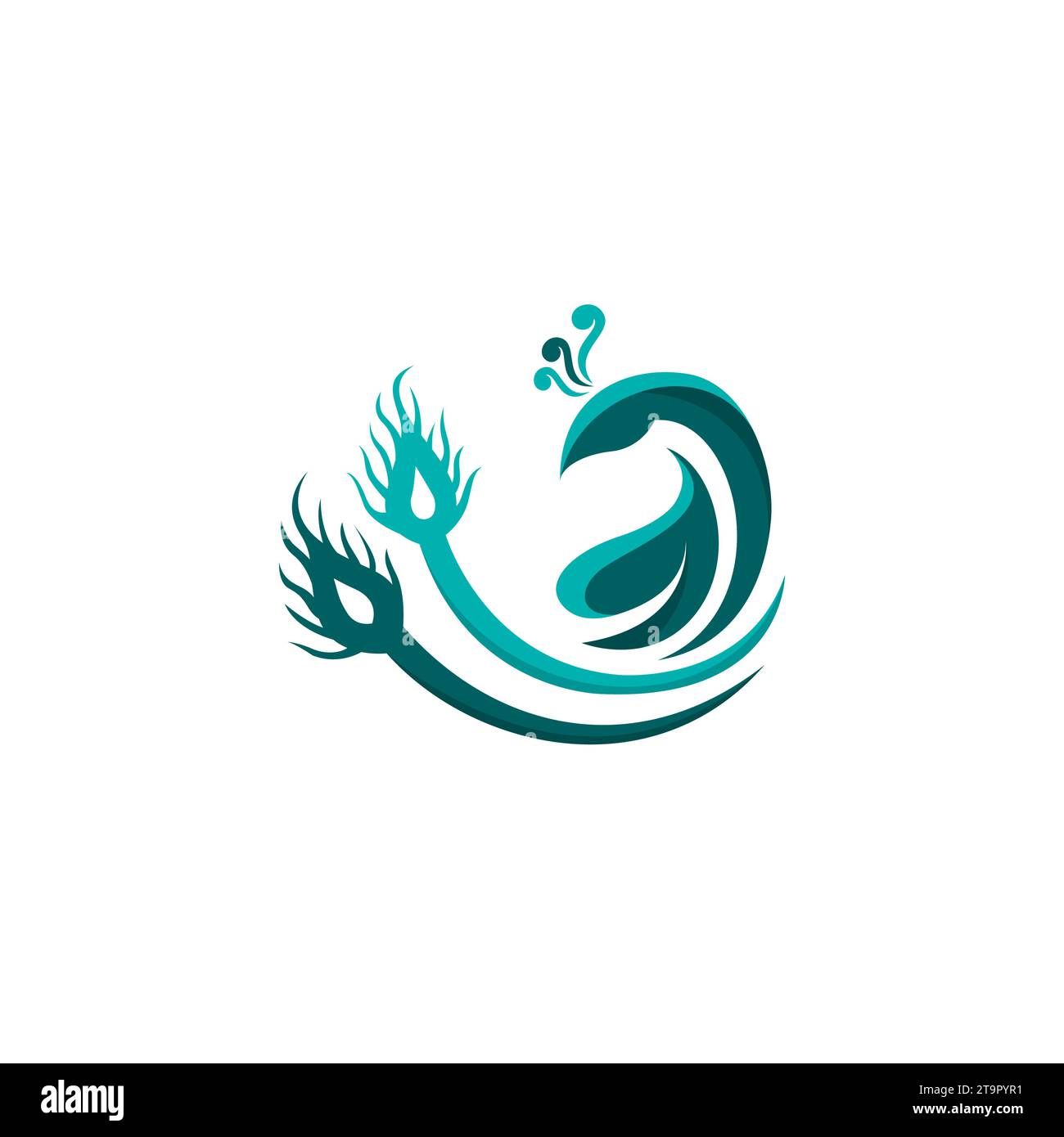 Peacock Logo Abstract Design Simple Stock Vector Image & Art - Alamy