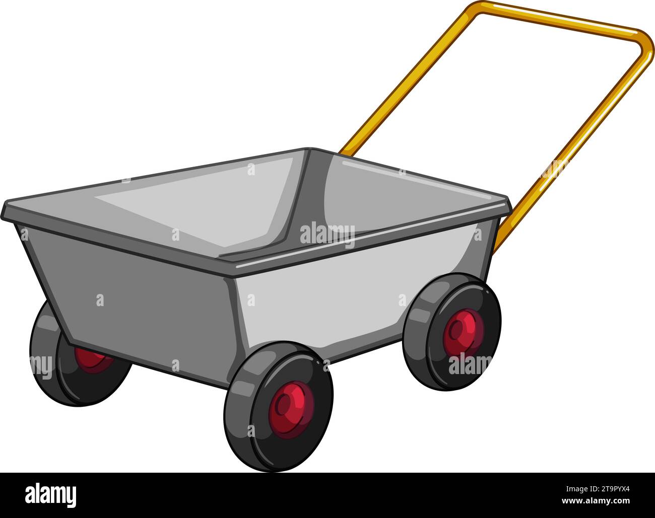 handle wheelbarrow cartoon vector illustration Stock Vector Image & Art ...