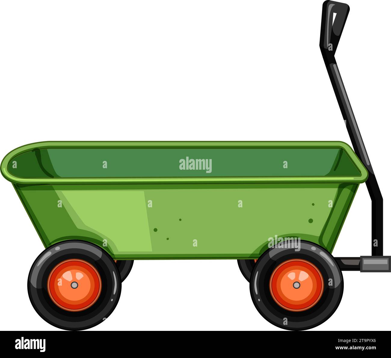 wheel wheelbarrow cartoon vector illustration Stock Vector Image & Art ...