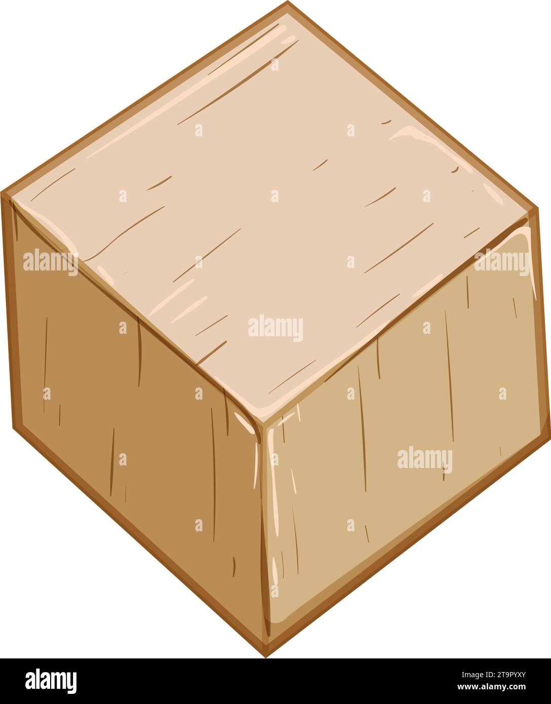 business wooden blocks cartoon vector illustration Stock Vector Image ...