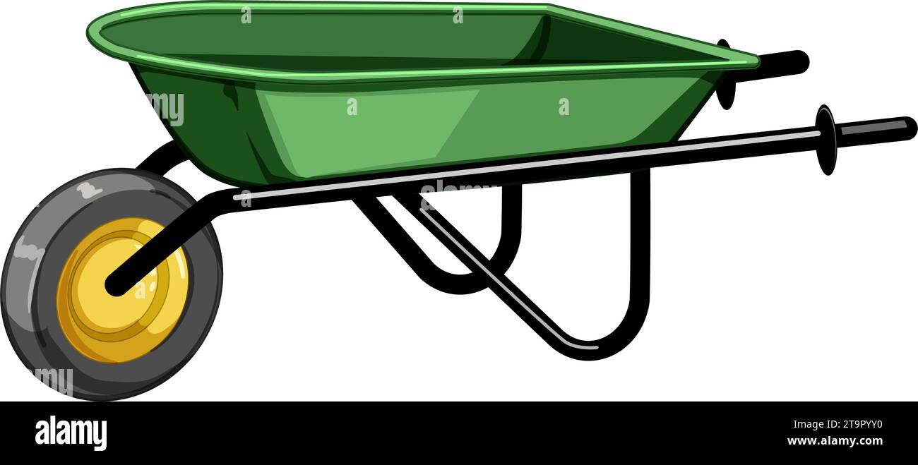 tool wheelbarrow cartoon vector illustration Stock Vector Image & Art ...