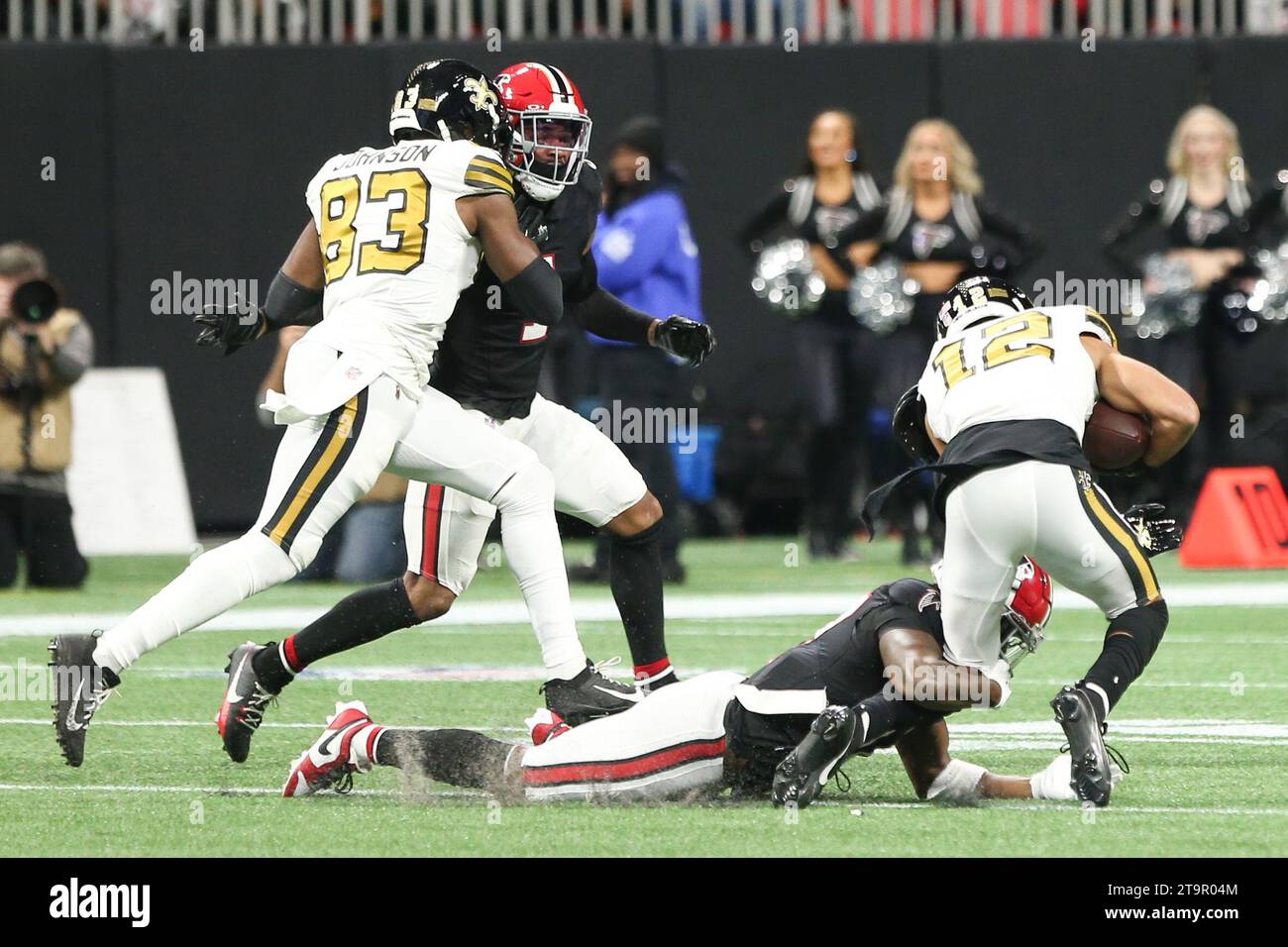 Atlanta, Georgia, USA. 26th Nov, 2023. New Orleans Saints wide receiver ...