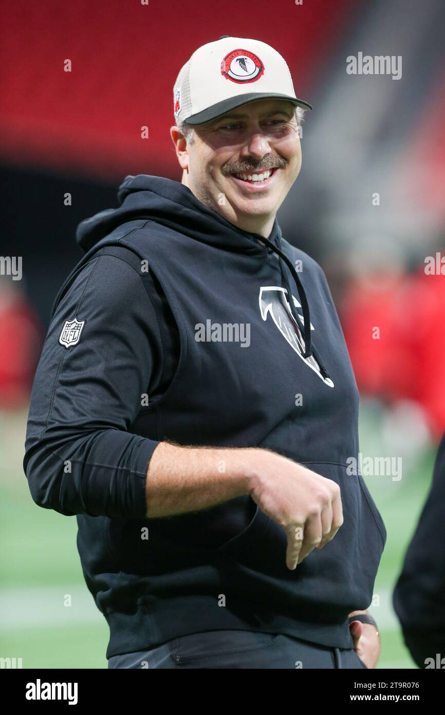 Atlanta, Georgia, USA. 26th Nov, 2023. Atlanta Falcons head coach ...