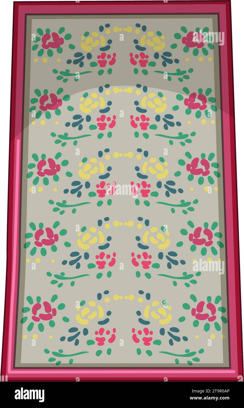 interior wool carpet cartoon vector illustration Stock Vector Image ...