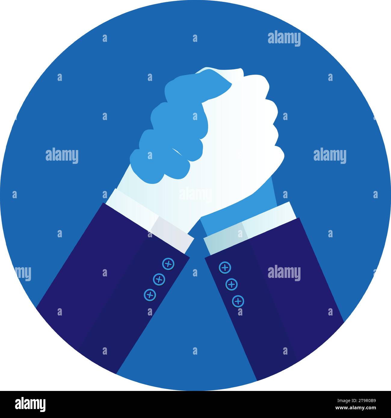 Vector hand icon arm wrestling flat logo Stock Vector Image & Art - Alamy