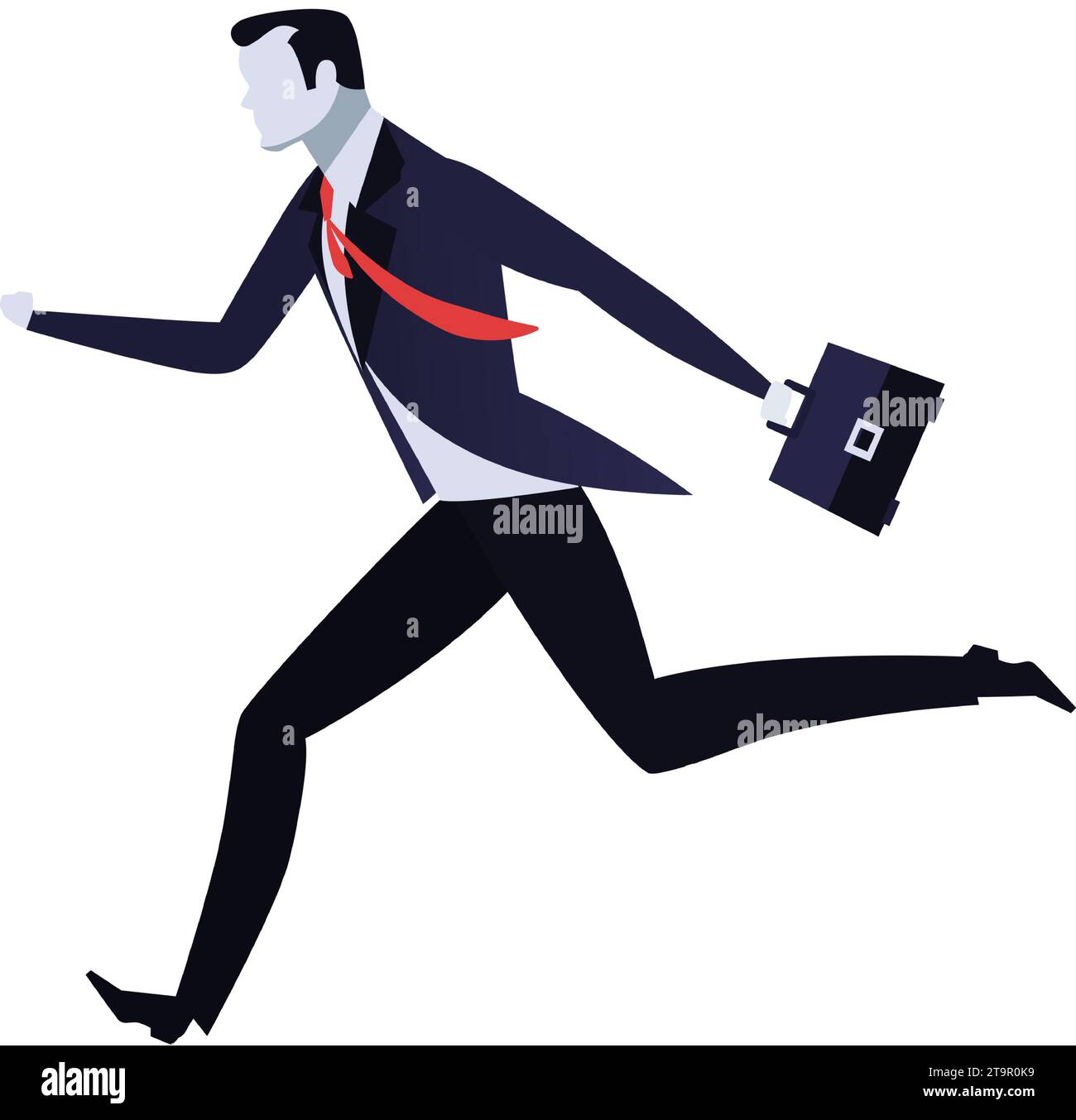 Vector boss flat busy businessman late icon Stock Vector Image & Art ...