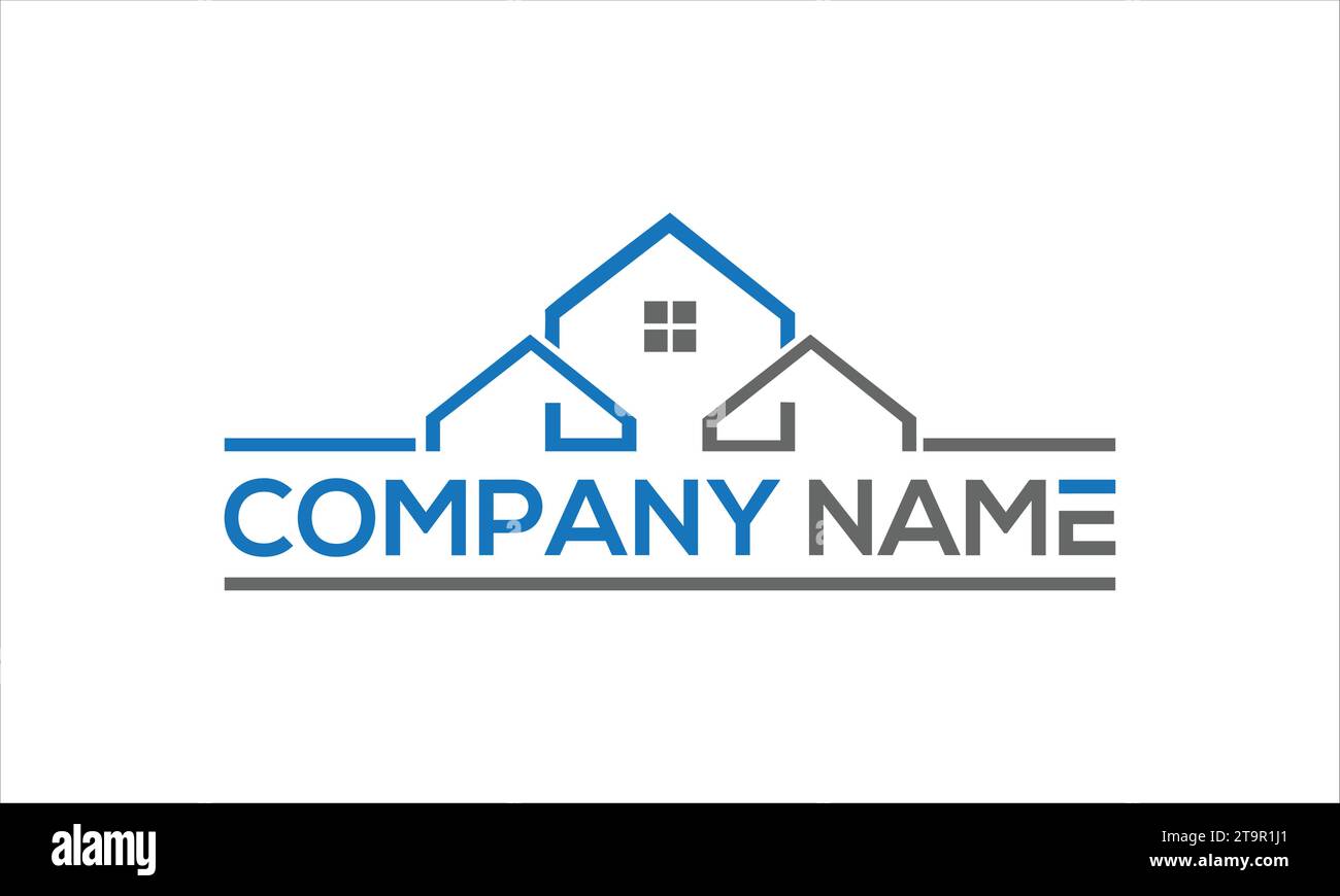 Real Estate Logo Design Unique and Professional Logo Design Stock ...