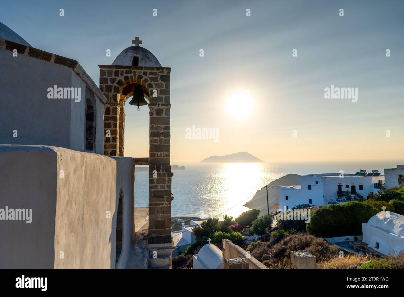 A stunning sunset view of the Panagia Thalassitra Church in Plaka ...