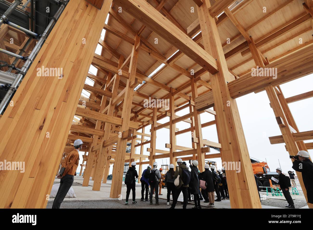 A structure called "Ring" where is under construction for the venue of ...