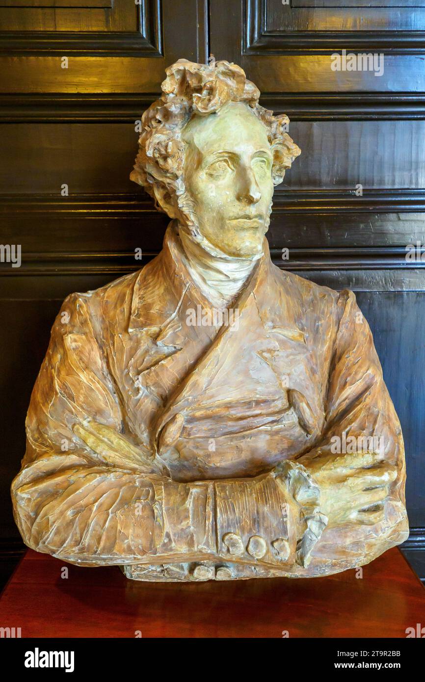 Bust of Vincenzo Bellini (1801 - 1832) in Teatro Massimo Vittorio ...