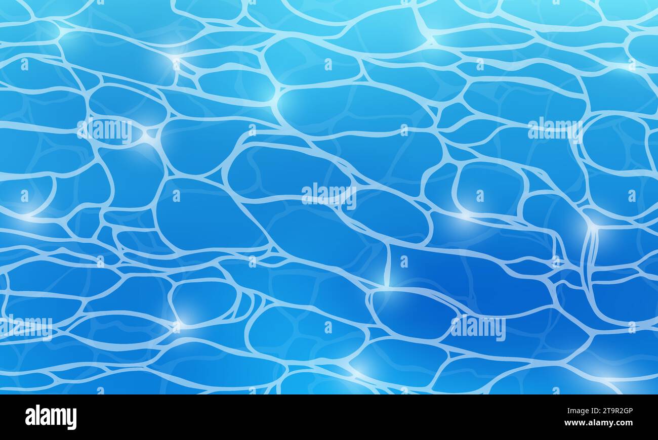Pool water texture abstract cartoon style vector illustration. Pool ...